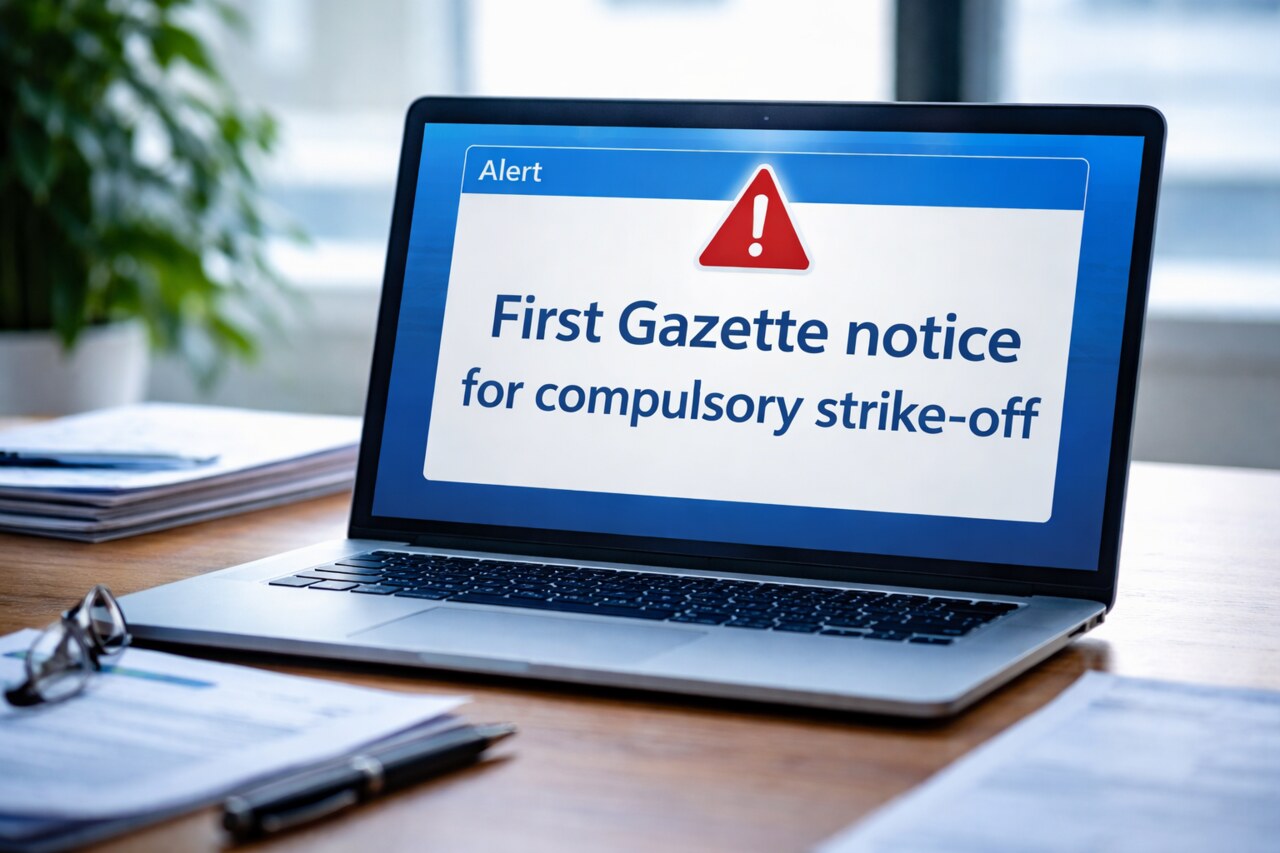 First Gazette Notice for Compulsory Strike-Off | Anderson Brookes